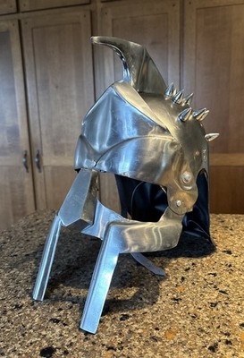 Roman~Knight~Spartan~Battle Armor~Medieval~Trojan Soldier~Steel Mask ...