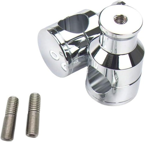 Chrome 2" Rise 1.25" Mount Handlebar Riser For DNA Paughco Hardbody ...