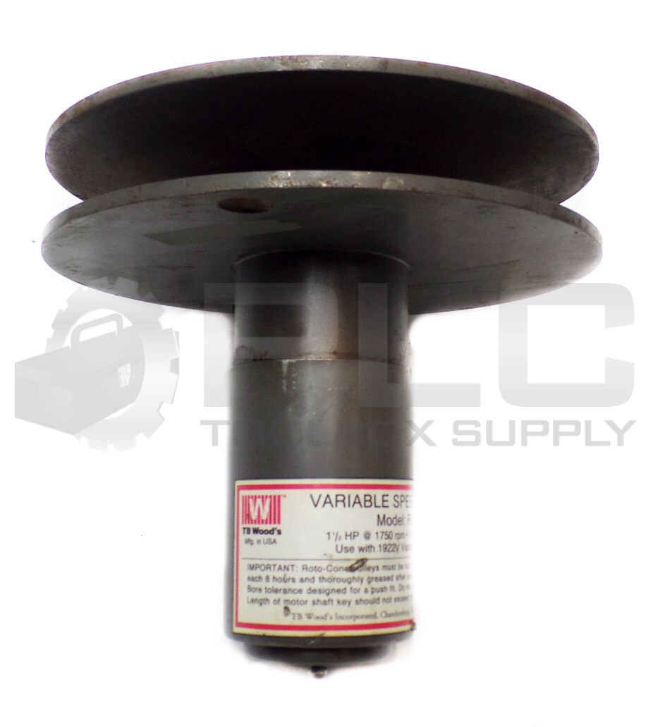 TB WOODS RC75 VARIABLE SPEED SHEAVE, 1.5HP @ 1750RPM, 1HP @ 1160RPM | eBay