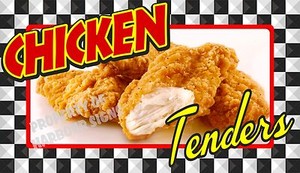 Chicken Tenders Decal 14" Concession Food Truck Restaurant Vinyl Menu ...