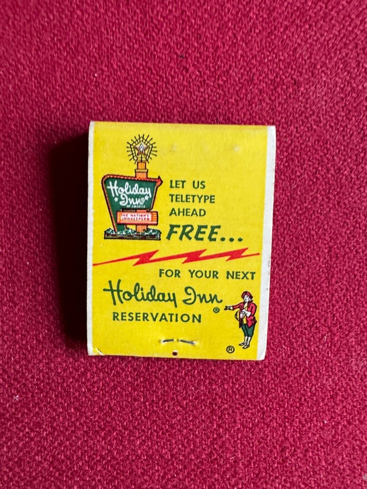 1960's, Holiday Inn, "Un-Used" Yellow Matchbook (Scarce / Vintage) | eBay