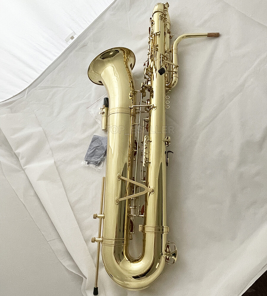 Professional BBb Bass Saxophone Lacquered Sax Wheels Case FREE SHIPPING ...