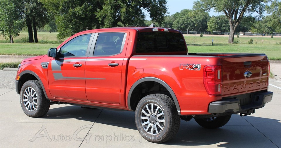 2019-2023 Ford Ranger Stripes STRIKER Body Decals Side Door Vinyl ...