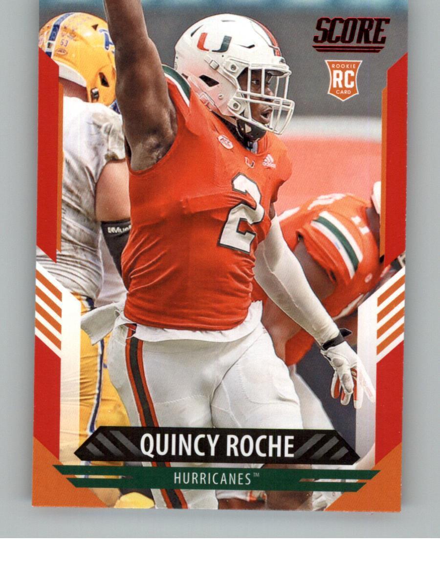 2021 Score Quincy Roche 357 Miami Hurricanes Red | eBay