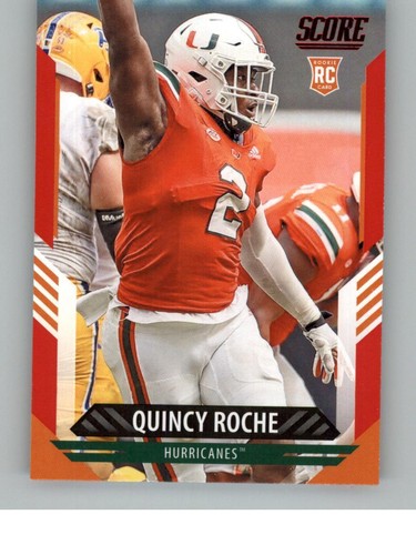 2021 Score Quincy Roche 357 Miami Hurricanes Red | eBay