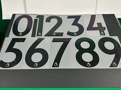 2017 2019 OFFICIAL SPORTING ID PREMIER LEAGUE BLACK PLAYER SIZE NUMBERS ...