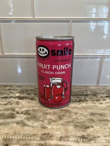 Vintage Smile Fruit Punch Soda Pop Can Steel Tab Top 12 Oz | eBay