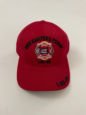 The Corps USS Harpers Ferry LSD 49 DCTT Red Baseball Cap Hat One Size ...