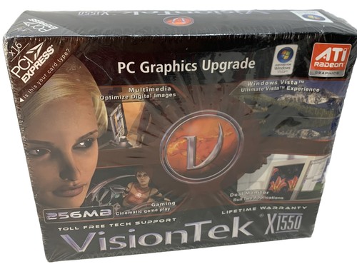 ATI Radeon VisionTek X1550 Graphics Card 256MB Sealed NEW in Box - NOS ...