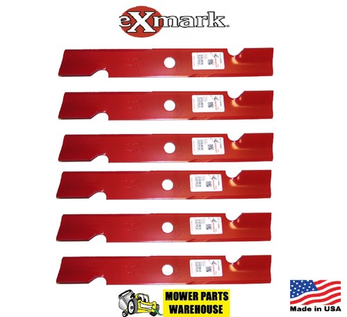 6 NEW EXMARK LAWN MOWER BLADES 52" CUT 103-6402 103-6402-S TORO 109 ...