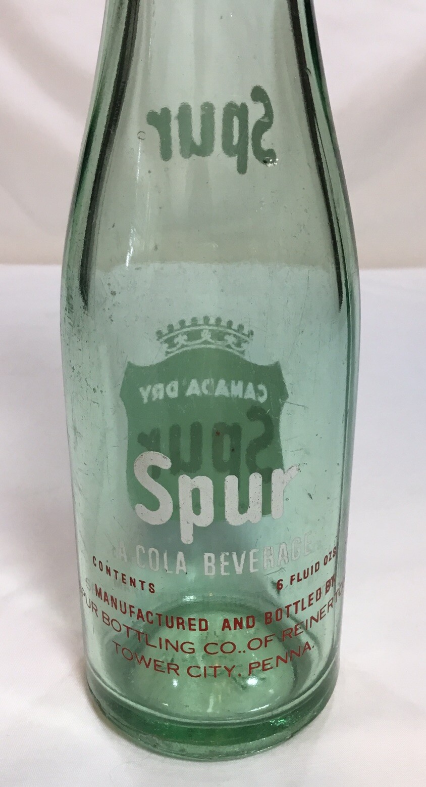 VINTAGE ACL 6 OZ CANADA DRY SPUR COLA BOTTLE TOWER CITY PENNA | eBay
