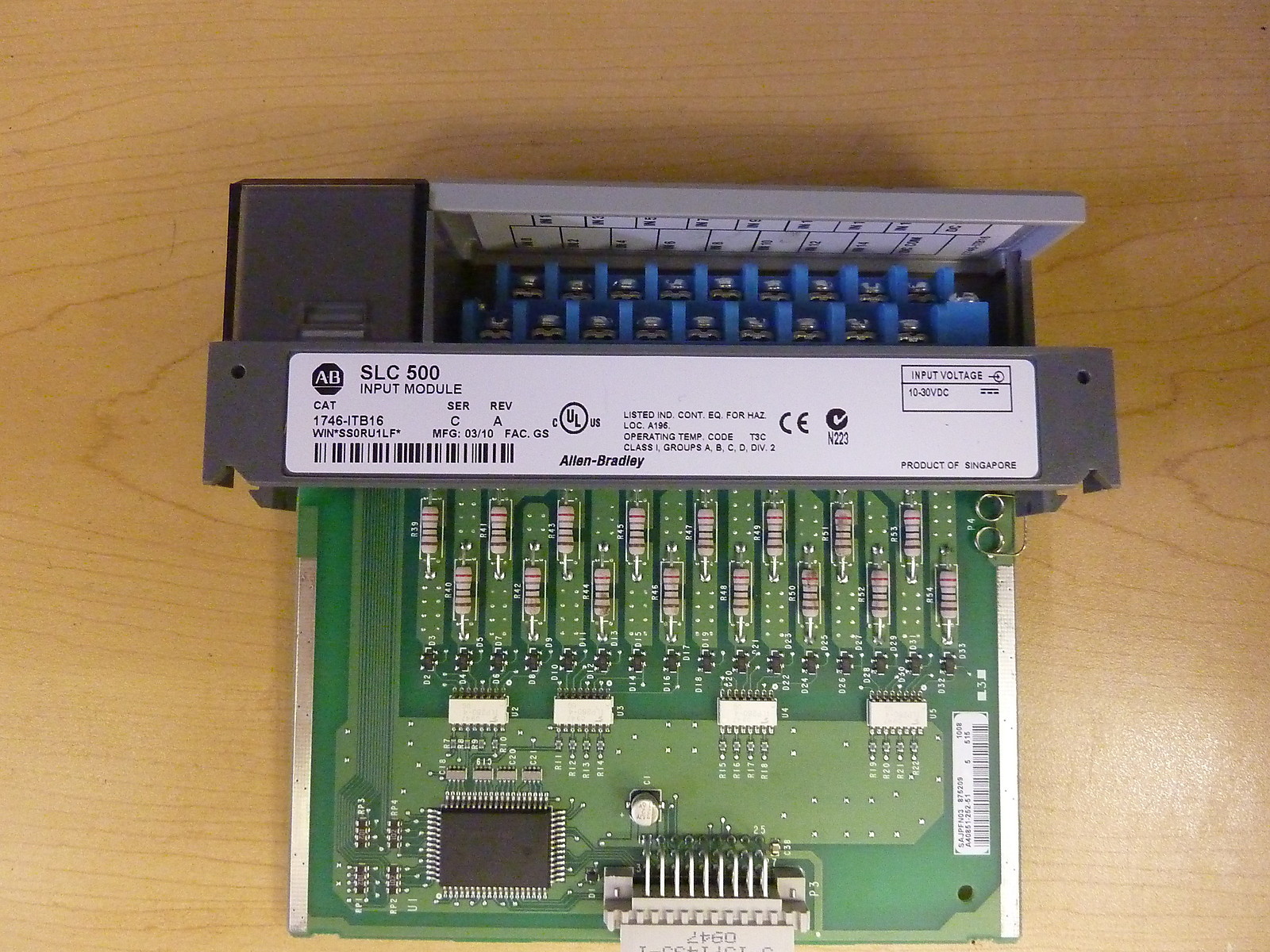 Allen-Bradley SLC 500 1746-ITB16 Ser C Rev A Input Module (11718) | eBay