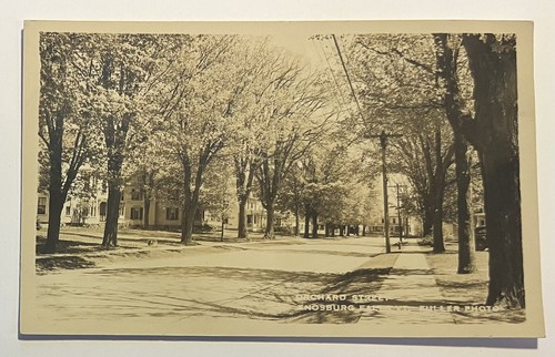 RPPC Enosburg Falls VERMONT VT Orchard St in Spring~Fuller photo~Pmark ...