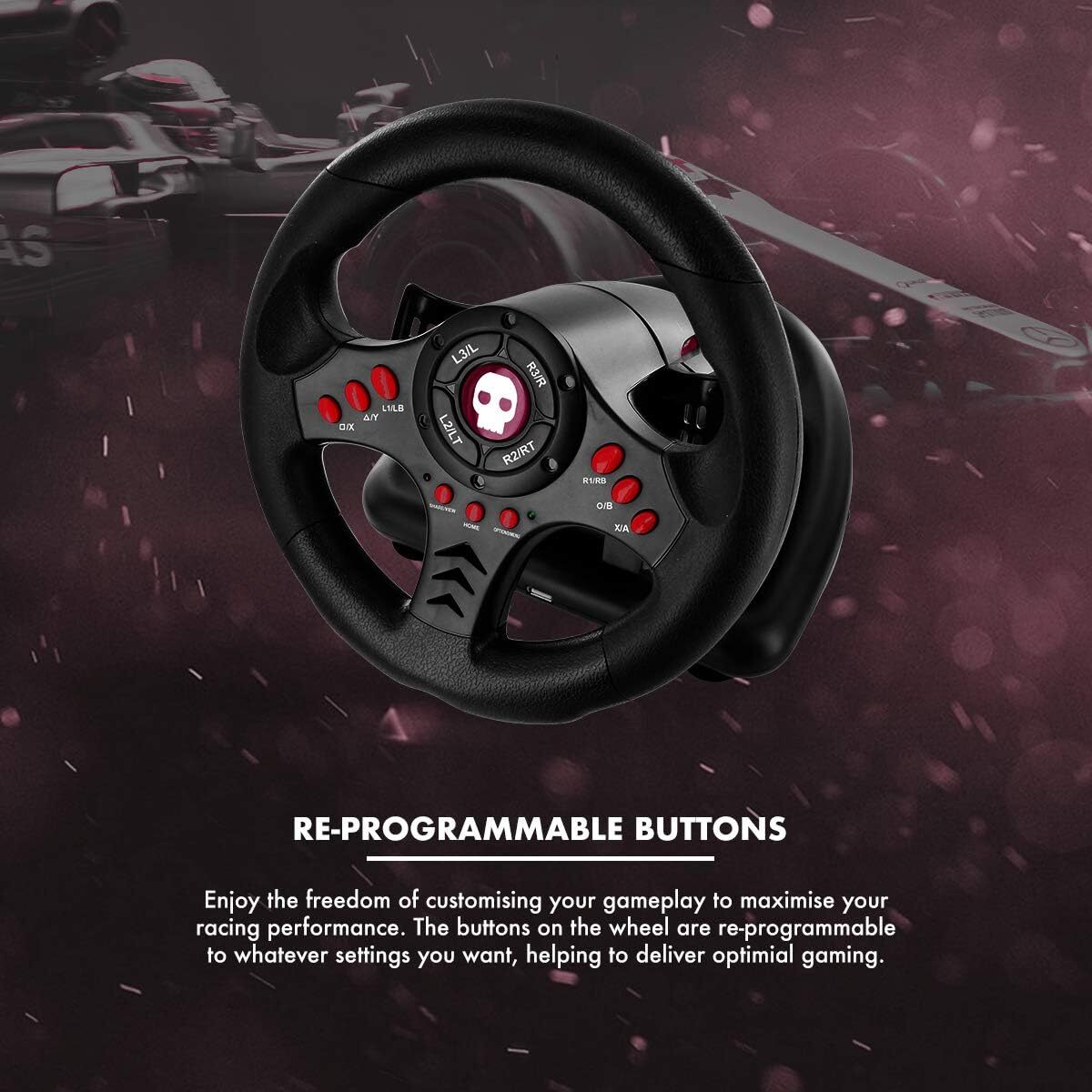 Numskull Multi Format Racing Wheel with Pedals for sale online | eBay