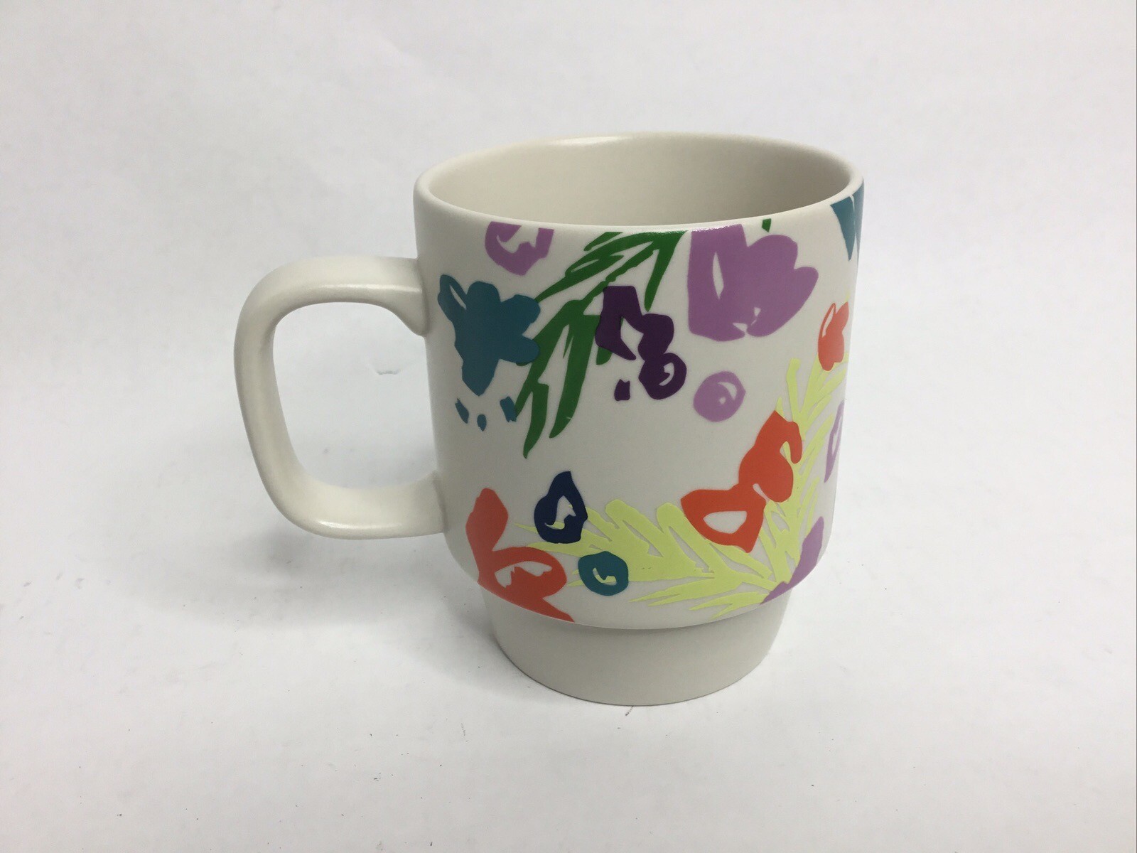 Starbucks Spring Floral Ceramic Stackable Coffee Cup Mug 12 oz 2016 | eBay