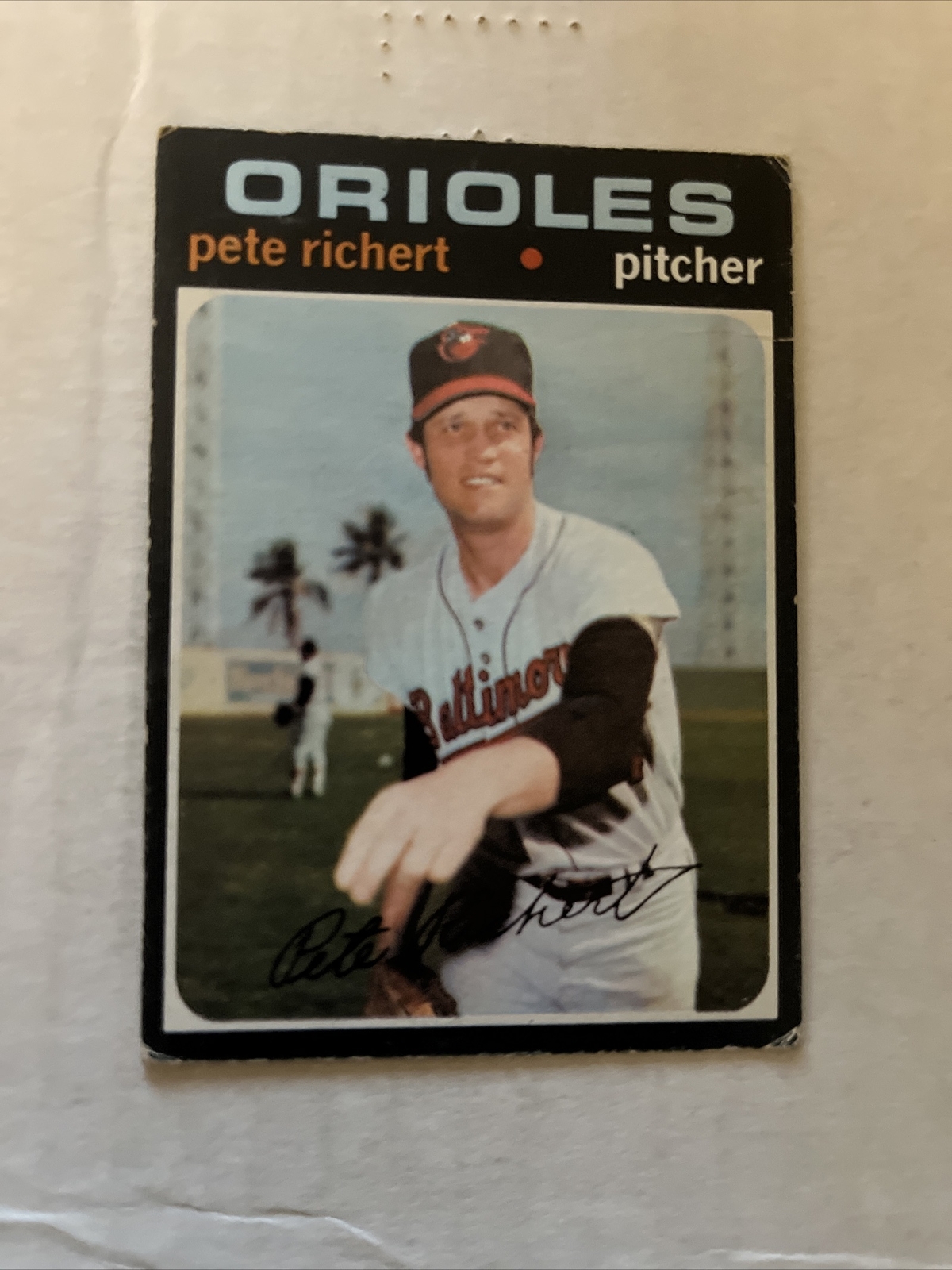1971 Pete Richert Baltimore Orioles Topps Baseball Card #273 | eBay