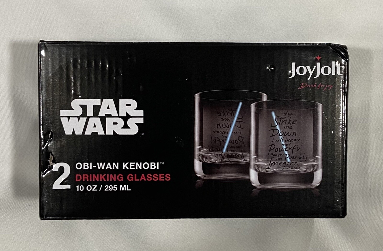 STARWARS Obi-Wan Kenobi 2 Drinking glasses 10oz/295ml JoyJolt | eBay
