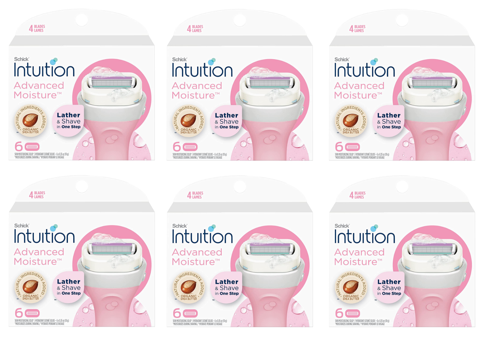 Schick Intuition Advanced Moisture With Organic Shea Butter, 36 ...