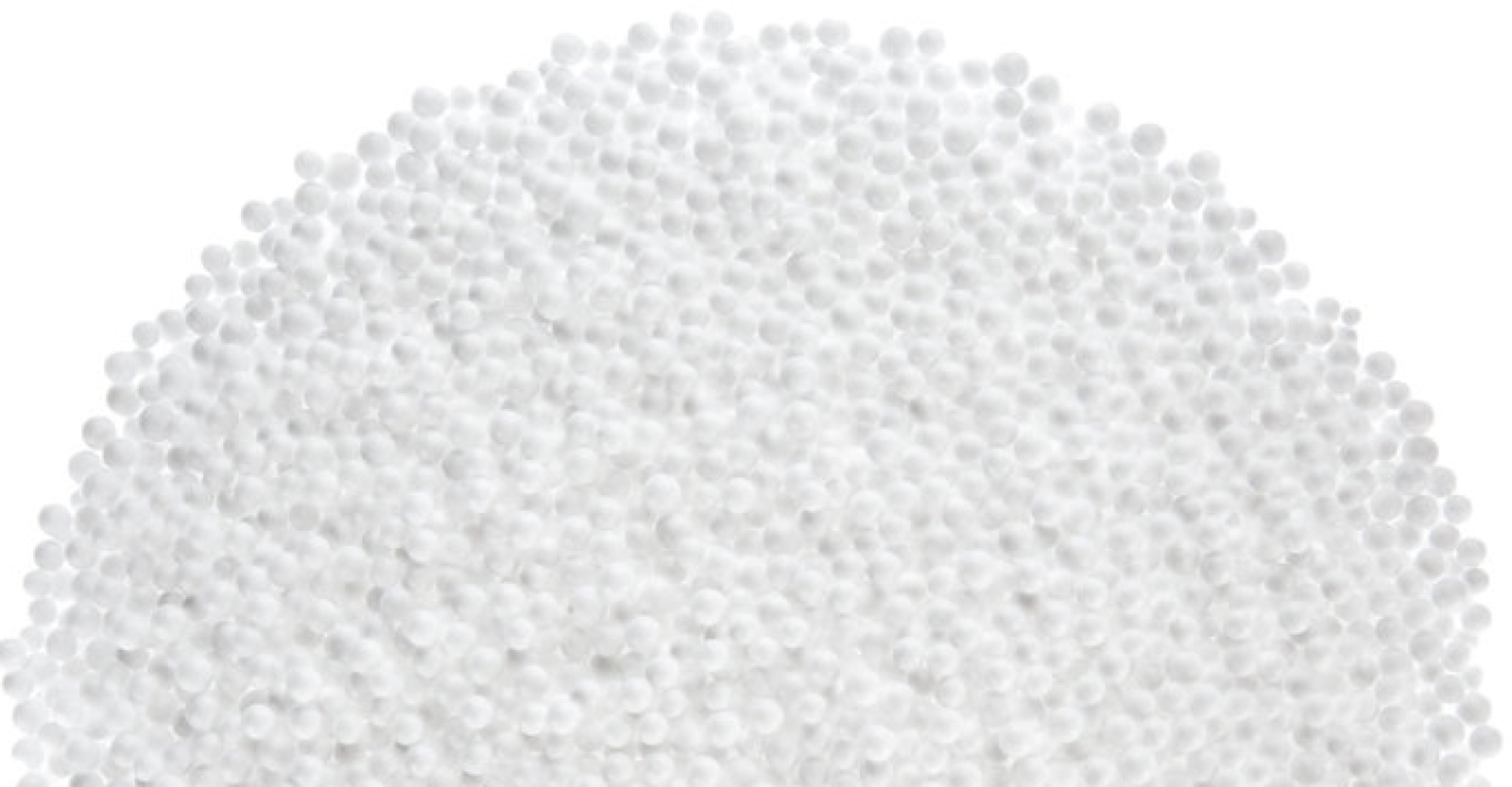 Artificial Snow Polyfoam Beads (2 Pack, 0.9 oz total) Faux White Foam ...