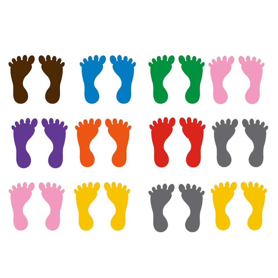 12 Pairs Footmark Stickers For Kindergartens Lovely And Practical ...
