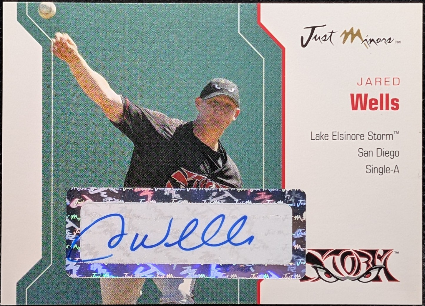 2006 Just Minors - Just Autographs Jared Wells #65 for sale online | eBay