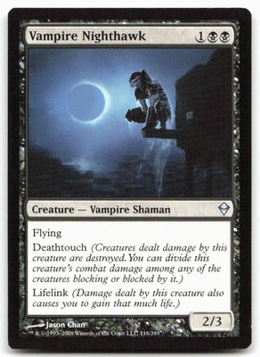 MTG Vampire Nighthawk U Zendikar 116 MP | eBay
