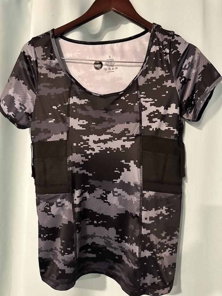 Women's Concealed Carry Tank Top w/ Side Fabric Pistol Holster S | eBay
