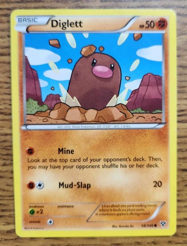 Diglett Pokémon Card, XY Deck 58/146 | eBay