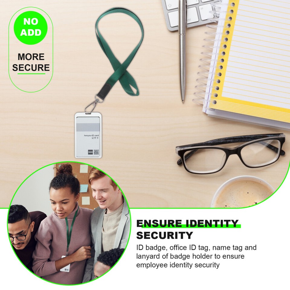 10 Pcs Work Certificate Badge Rope Card Holder for Lanyard Lanyards | eBay