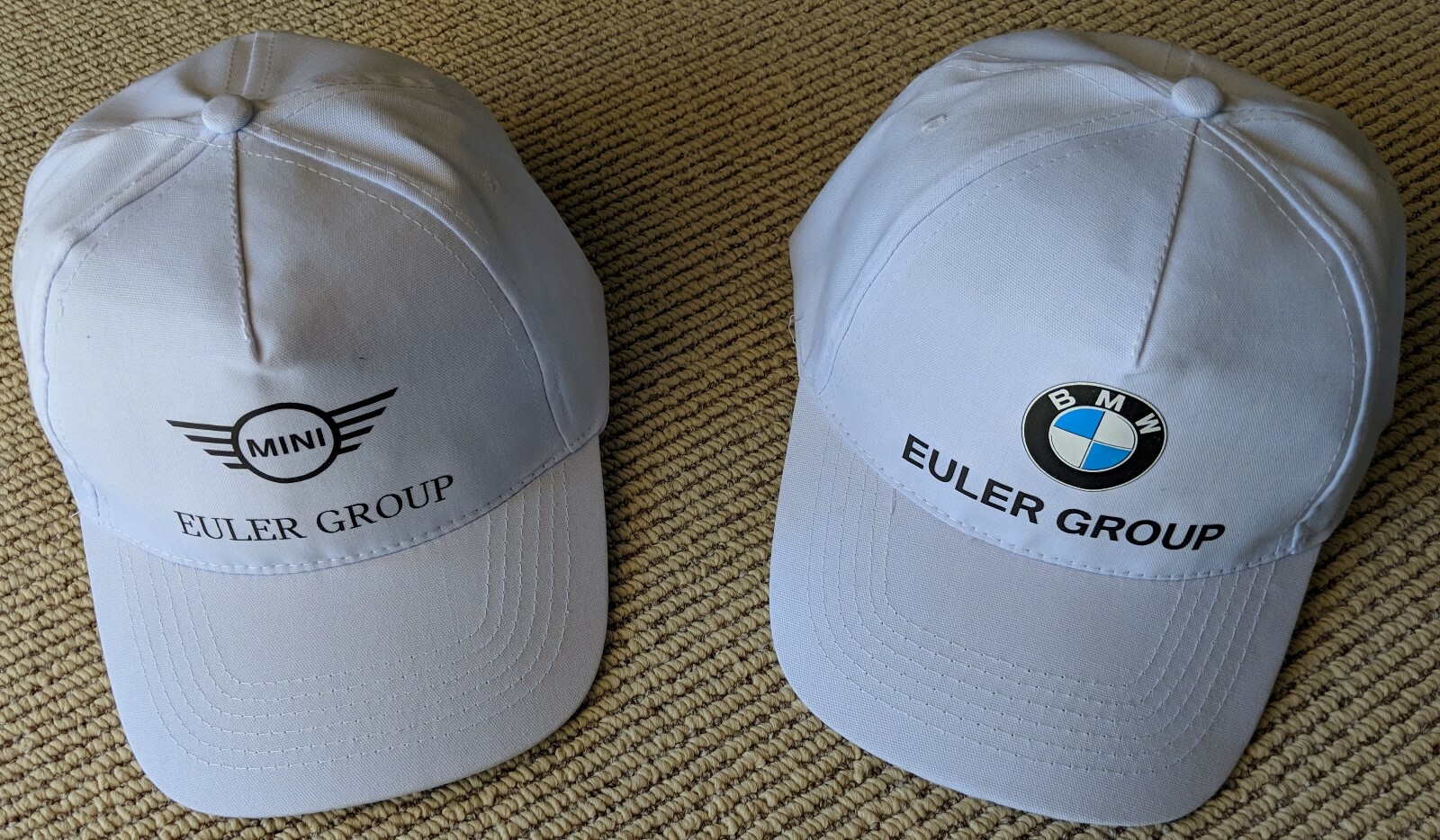 1 Set of Two (2) NEW Euler Group, BMW & MINI. Germany Hats/Baseball ...