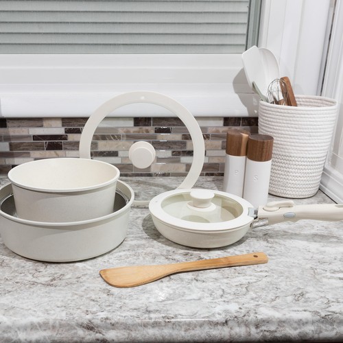 8Piece Pots and Pans Set Nonstick Cookware Set with Detachable Handle ...