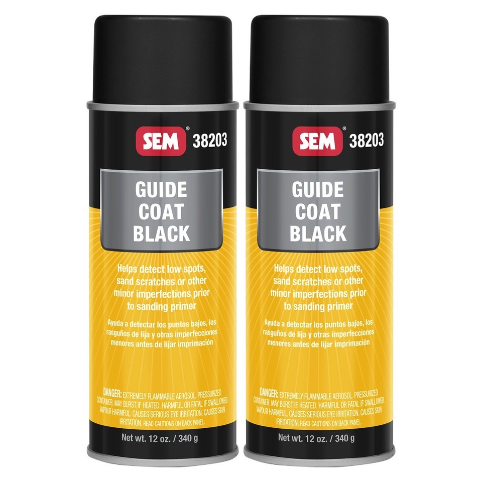 SEM Products 38203 Guide Coat Black Aerosol Spray Can 12 oz. (2 Cans ...