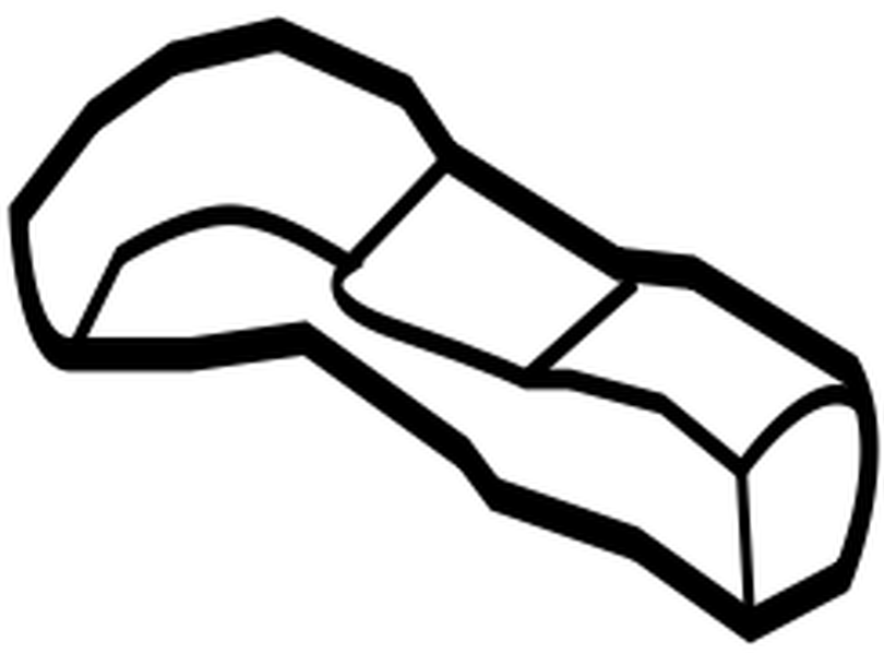 6400F879 Mitsubishi Bracket, fr bumper side, lh 6400F879, New Genuine ...