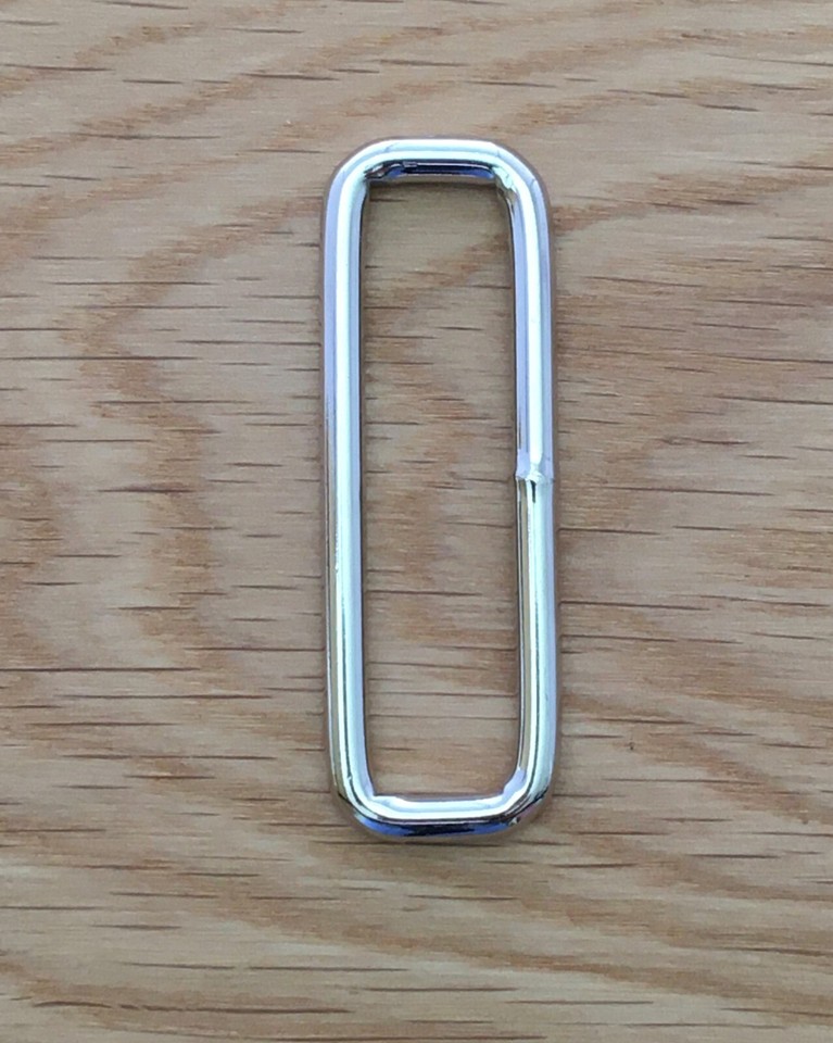 50mm 2" Rectangle Welded Loop Ring Metal Nickel Nickle Handbag Rings ...
