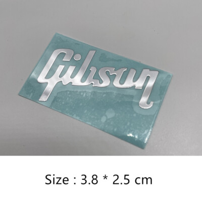 2Pcs Custom GIBSON Electric Guitar Headstock Self-Adhesive Metal ...