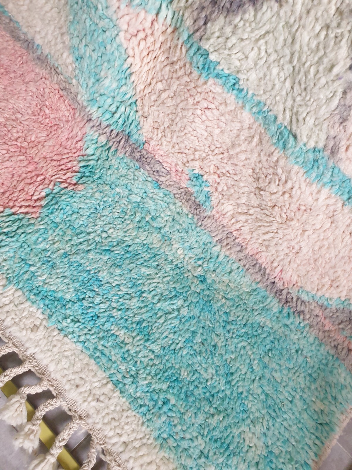 Vintage Hand-Knotted Area Rug 4' x 7' Traditional Wool Carpet Tribal ...