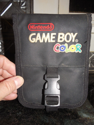 Official Nintendo GAMEBOY Color Game System Black Carry Case Storage ...