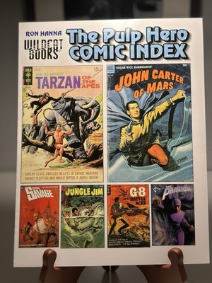 PULP HERO COMIC INDEX Ron Hanna Wildcat Books 1st ed. 2005 pulp fiction ...