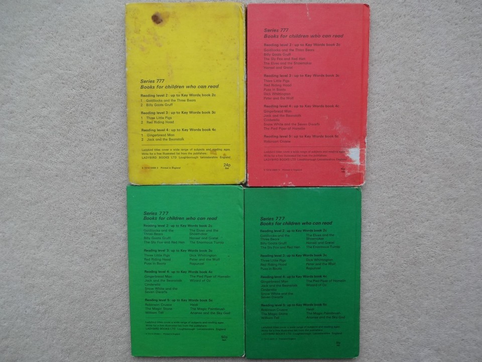 X4 RARE VINTAGE READ IT YOURSELF LADYBIRD BOOKS. | eBay UK