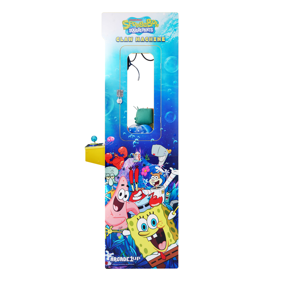 SpongeBob SquarePants Claw Machine Arcade1Up Full Size Game w Plush ...