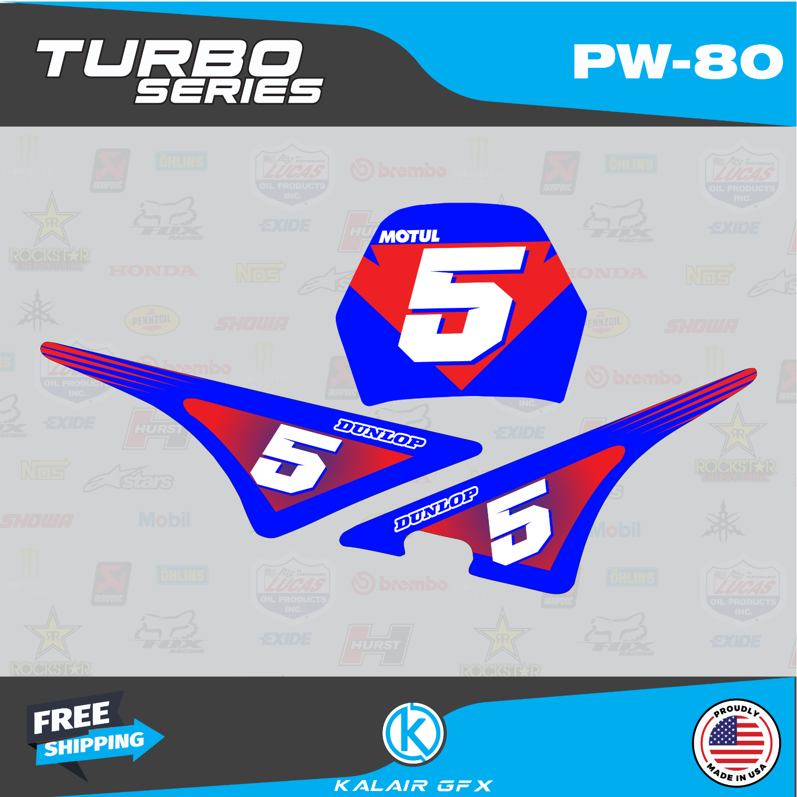 Graphics Kit for Yamaha PW80 (1990-2023) PW-80 PW 80 Turbo Series ...