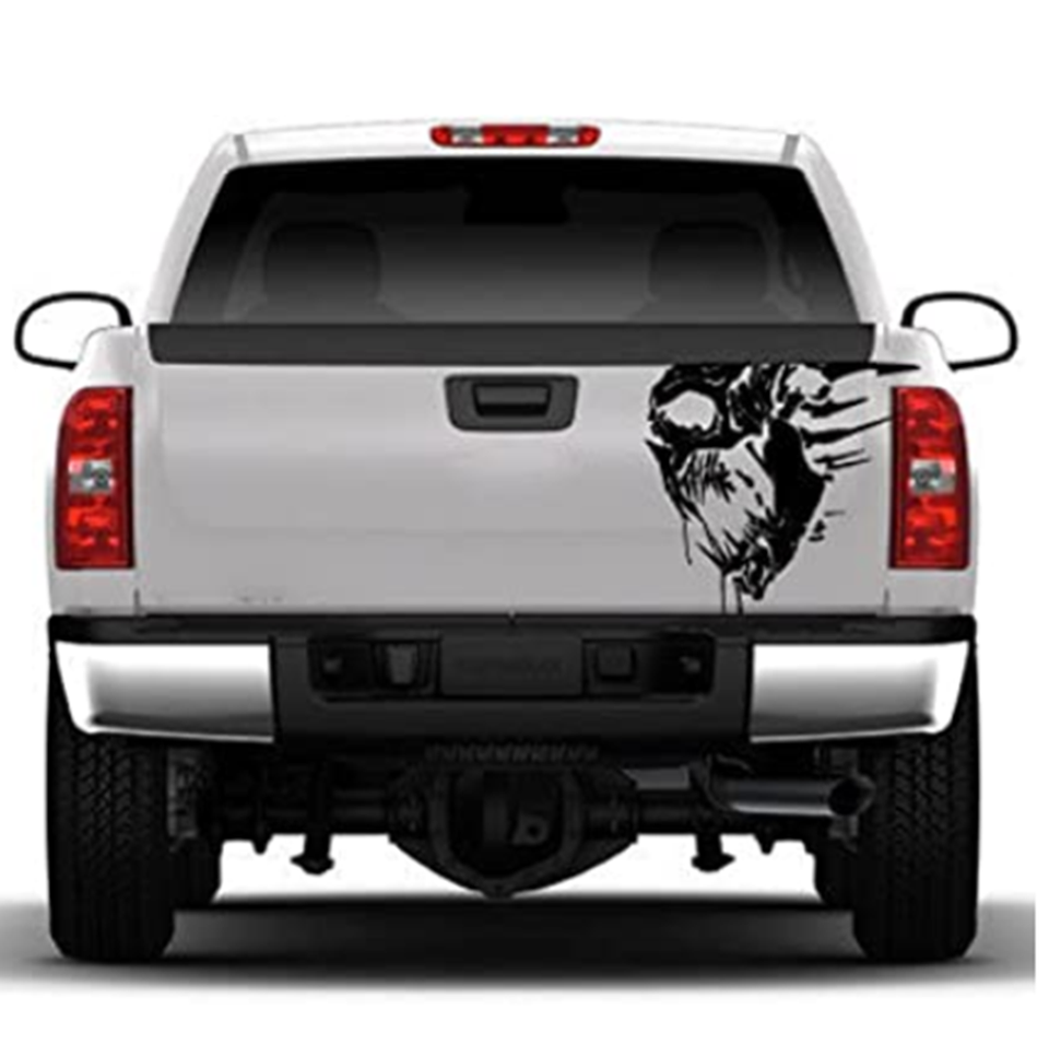 Car Pickup Skull Graphic Sticker Decal Trunk Tailgate Vinyl Decor ...