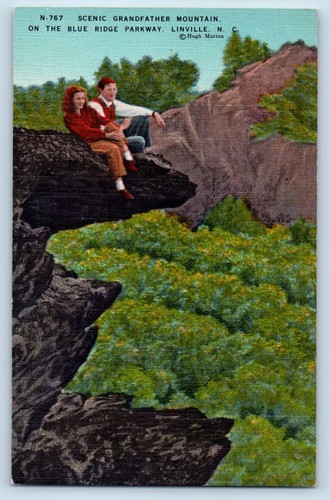 Linville North Carolina NC Postcard Grandfather Mountain Blue Ridge ...