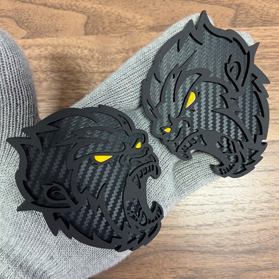 Sasquatch BigFoot Badges Emblem Matte Premium Yeti Yellow Eye Alpha ...