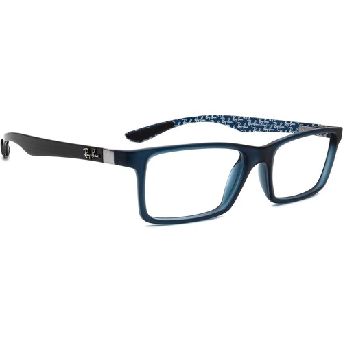 Ray-Ban Eyeglasses RB 8901 5262 Carbon Fiber Matte Blue Rectangular 53 ...