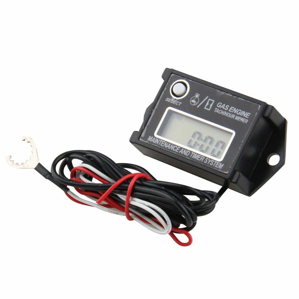 Waterproof Tachometer Tiny Tach/Hour Meter for 2 Stroke & 4 Stroke ...