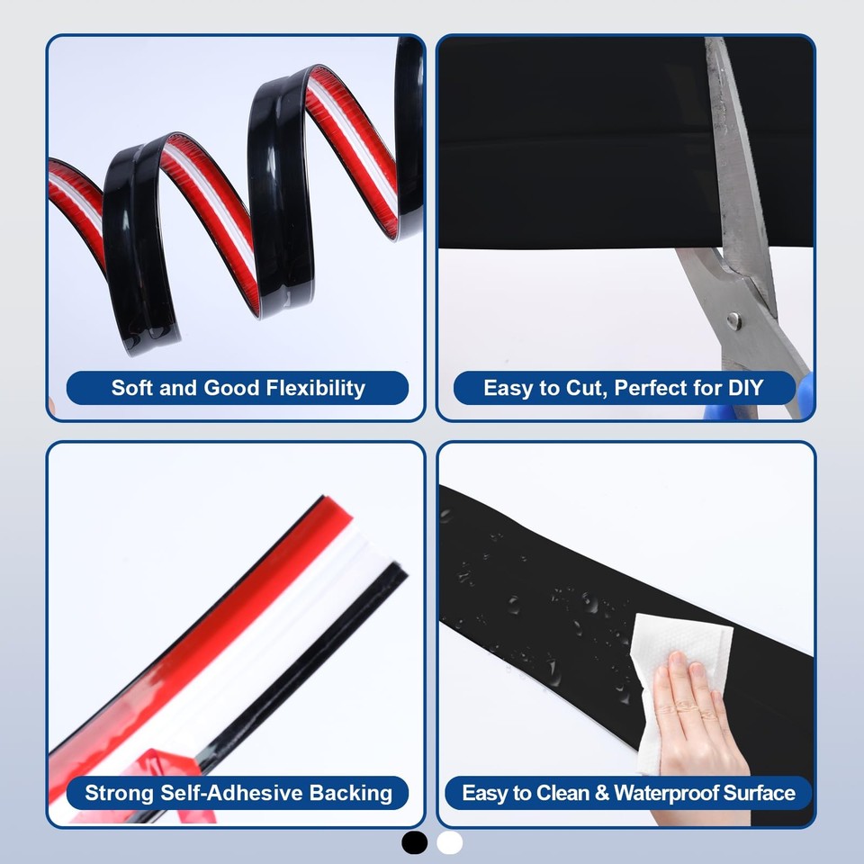 Flexible Wall Corner Protector Moulding Trim Peel and Stick Wall Corner ...