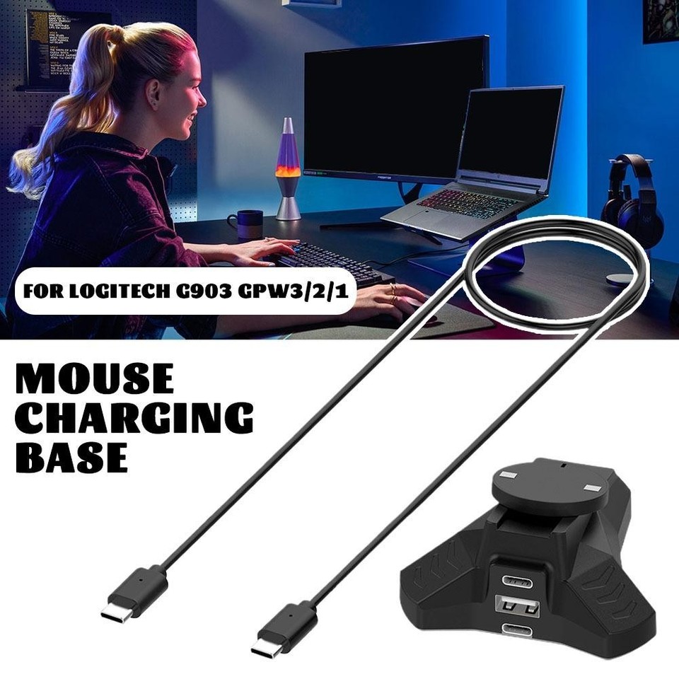 Mouse Wireless Charging Base for-Logitech Gaming Mice Anywhere Charging ...