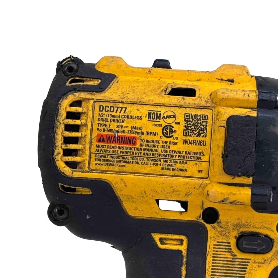 DeWalt DCD777 20V MAX 1/2" Brushless Lithium-Ion Cordless Drill Driver ...