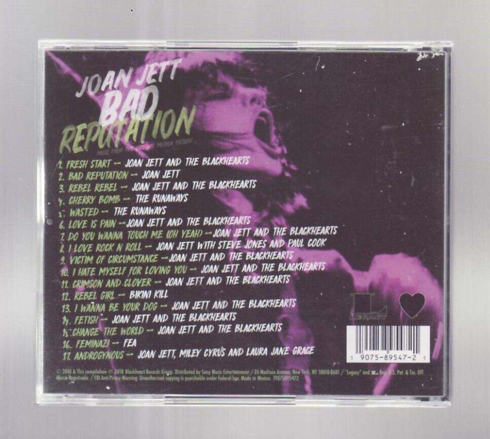 (CD) JOAN JETT - Bad Reputation Soundtrack | eBay